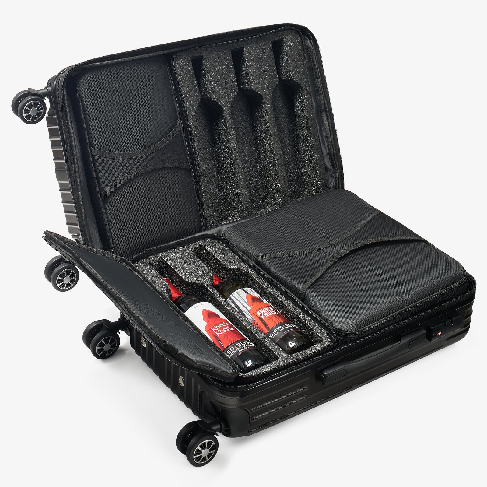 Wine Bottle Suitcase | Holds 10 Standard 750 ML Size Bottles | Expanda ...
