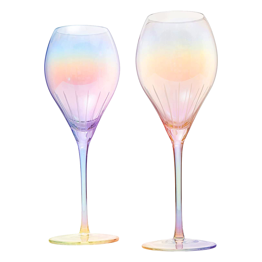 Parisian Performance Glassware French Paris Collection Crystal Pink Gl ...