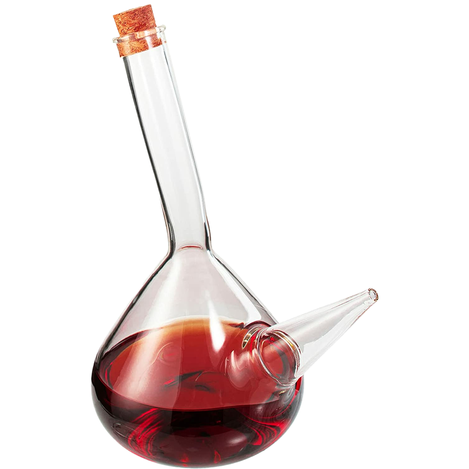 Porron Glass Decanter 34 oz Wine Pitcher 100% Lead-free Glass Decanter ...