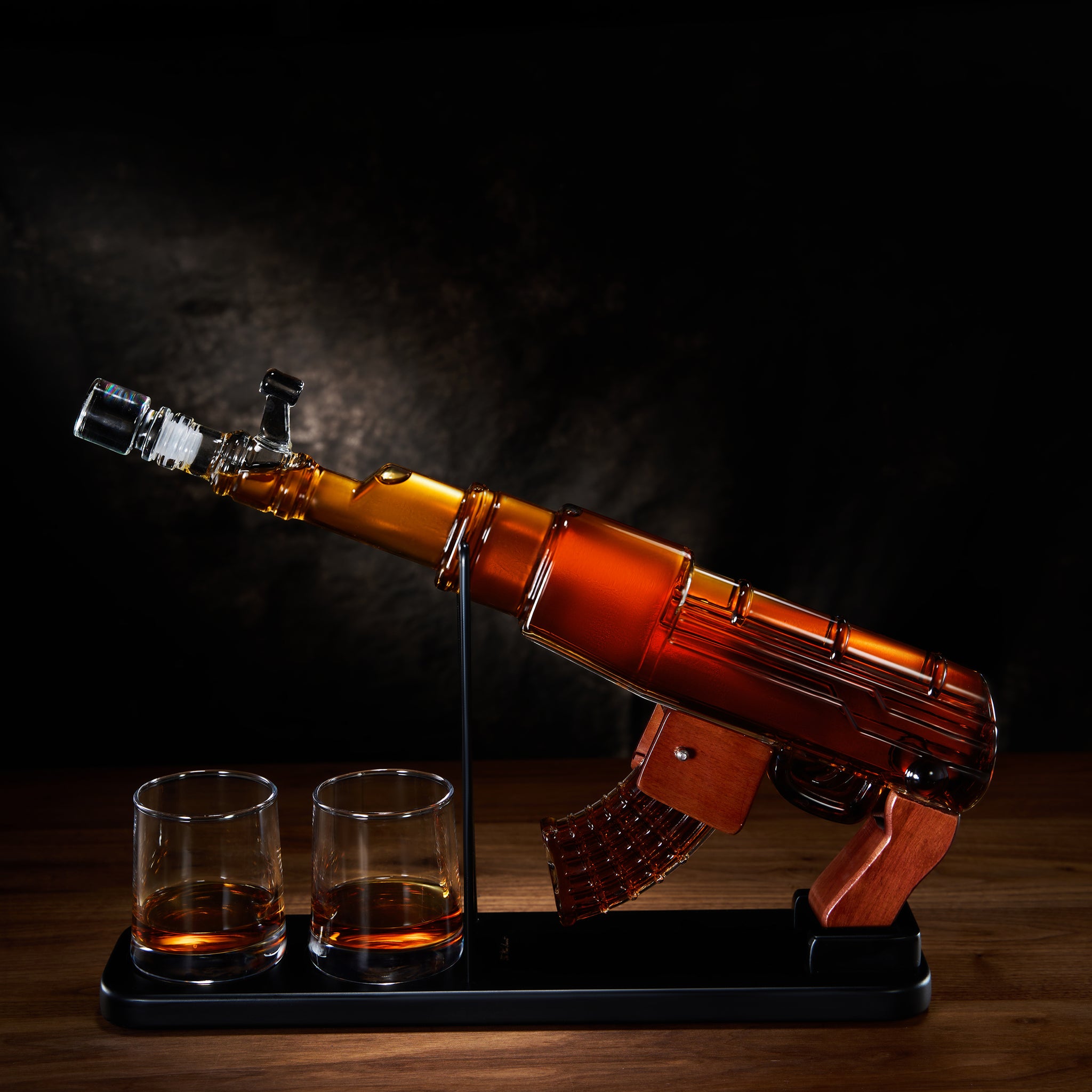Mens Alcohol Gifts Gun Shape Whiskey Decanter Set - Bullet Shot Glasses ...