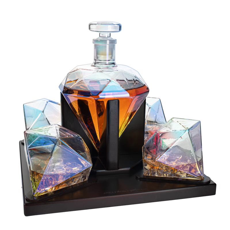 The Wine Savant Diamond Whiskey and Wine Decanter, Great Gift! 750ml W