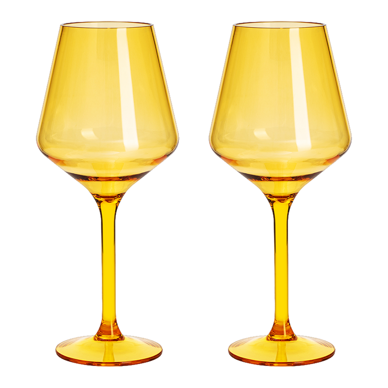 Floating Wine Glasses for Pool - Set of 2-15 OZ Shatterproof Poolside ...