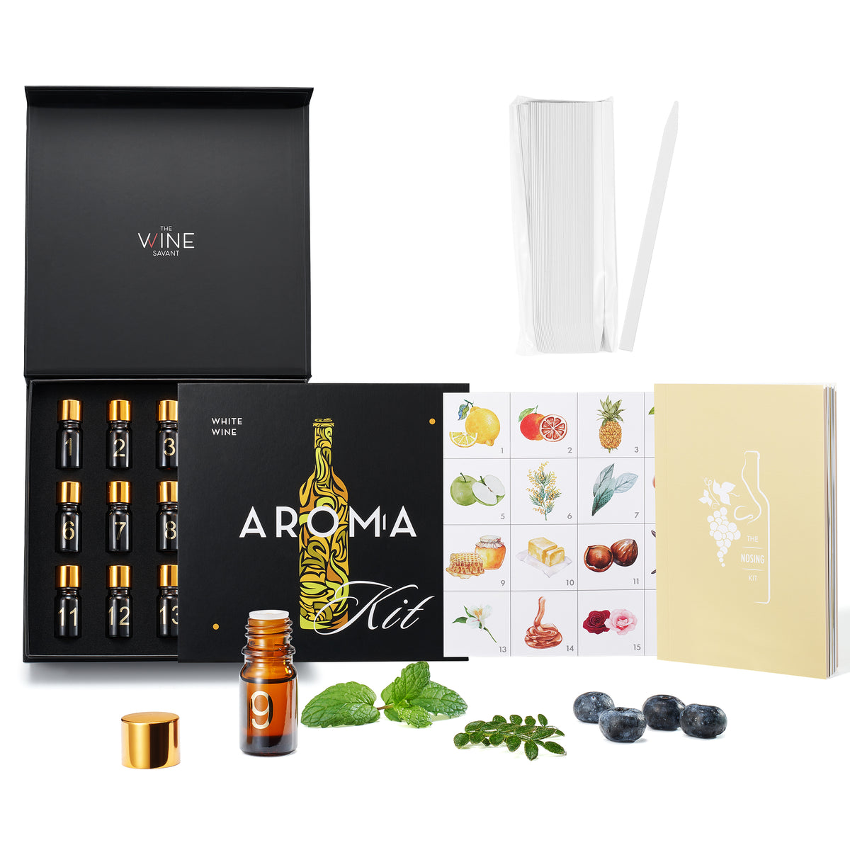 White Wine Aroma Kit, Tasting & Smelling Aroma Set for White Wines, 15 ...